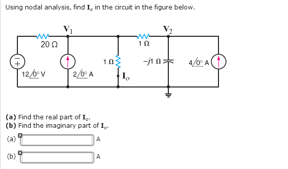 Solved Using nodal analysis, find I in the circuit in the | Chegg.com