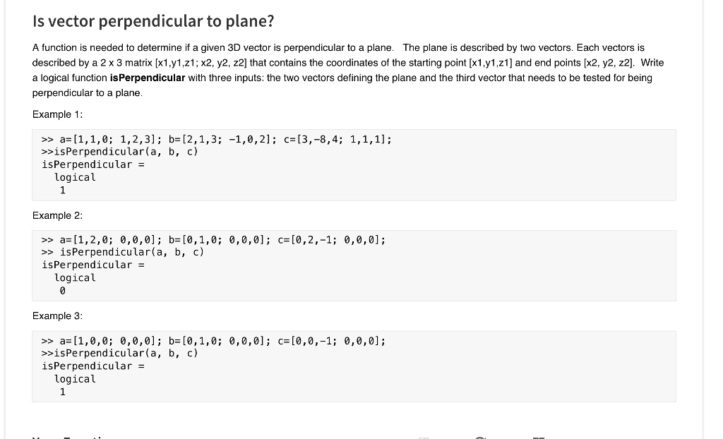Is vector perpendicular to plane? A function is | Chegg.com