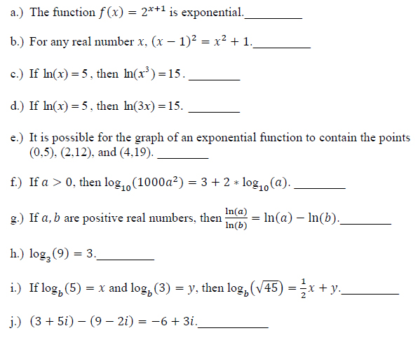 Solved The function f (x) = 2X+1 is exponential. For any | Chegg.com