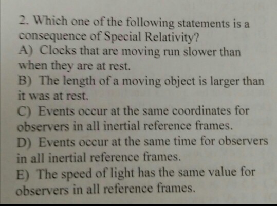 Solved Complete the following statement is a consequence of | Chegg.com