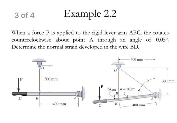 Solved When a force P is applied to the rigid lever arm ABC, | Chegg.com
