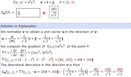 Solved Calculate The Directional Derivative In The Direction
