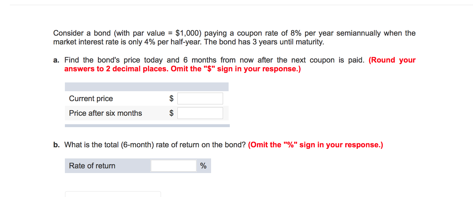 Solved Consider a bond (with par value = $1,000) paying a | Chegg.com