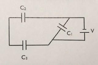 Solved A 2.0 V battery is connected to the capacitor network | Chegg.com