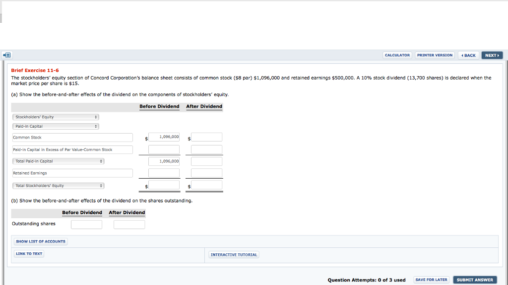 Solved HE CALCULATOR PRINTER VERSION BACK en NEXT Brief | Chegg.com