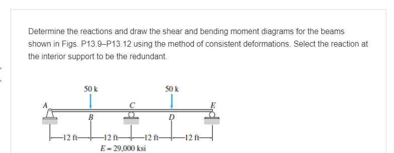 Solved Determine the reactions and draw the shear and | Chegg.com