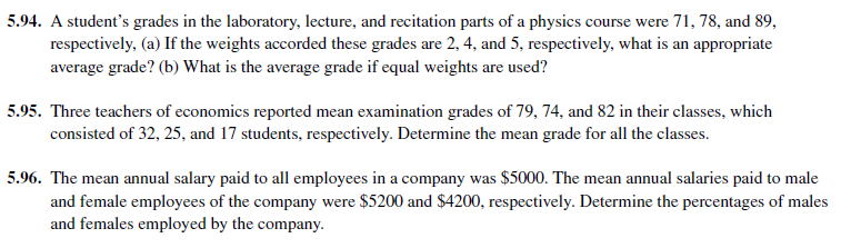 Solved A student's grades in the laboratory, lecture, and | Chegg.com