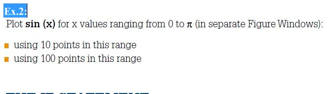 Solved Plot sin (x) for x values ranging from 0 to pi (in | Chegg.com