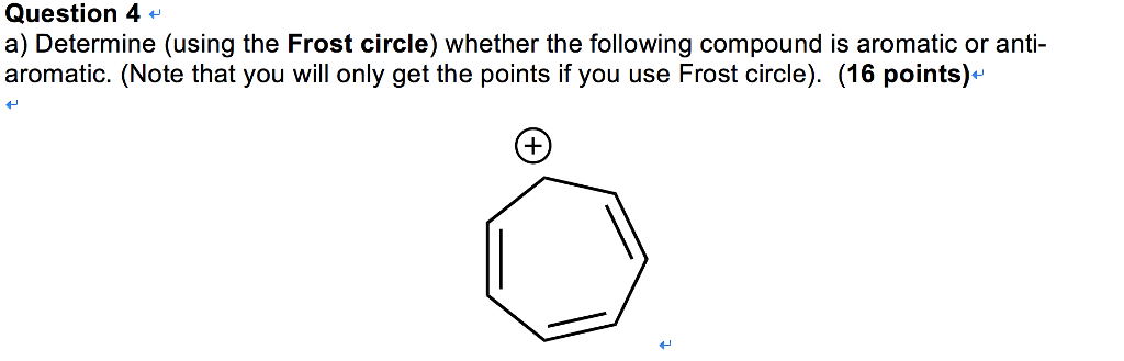 Solved Question 4 a) Determine (using the Frost circle) | Chegg.com