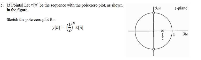 Solved 5. 13 Points] Let x[n] be the sequence with the | Chegg.com