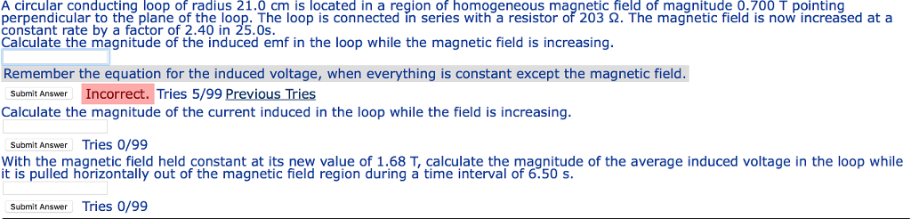 Solved A circular conducting loop of radius 21. cm is | Chegg.com