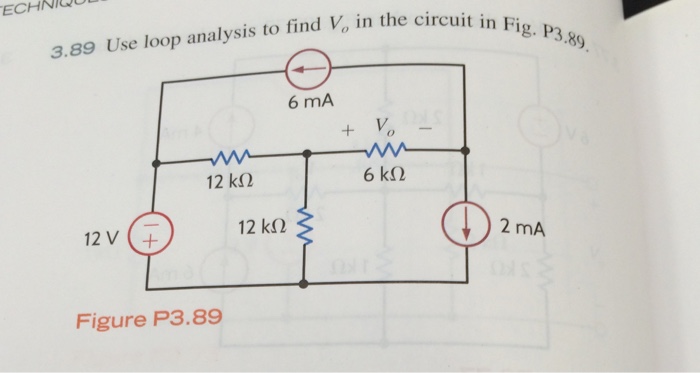 Solved Use loop analysis to find V_0 in the circuit in Fig. | Chegg.com