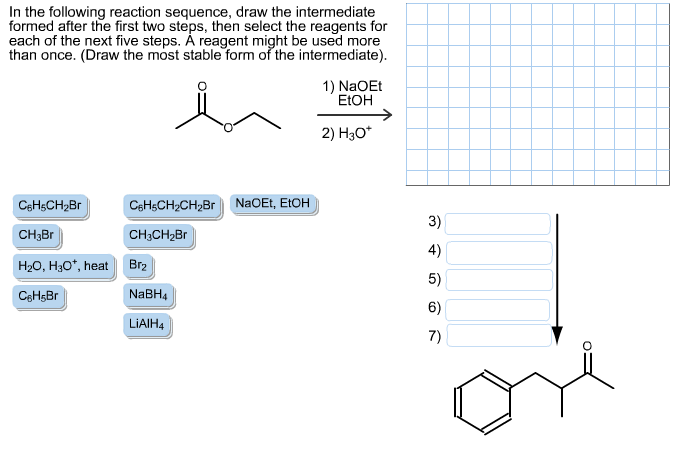 Solved In the following reaction sequence, draw the | Chegg.com