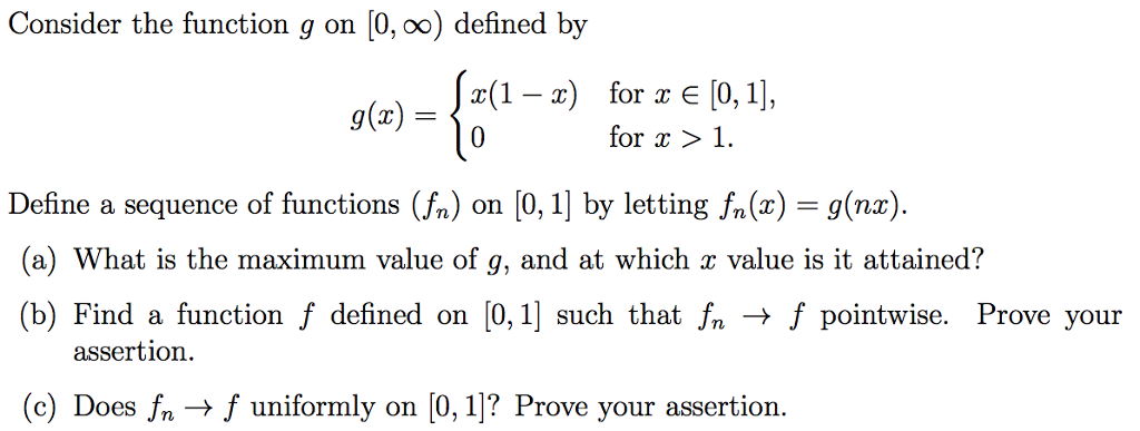 Solved Consider the function g on [0, infinity] defined by | Chegg.com