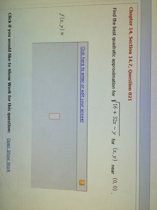 Solved Find the best quadratic approximation for squareroot | Chegg.com