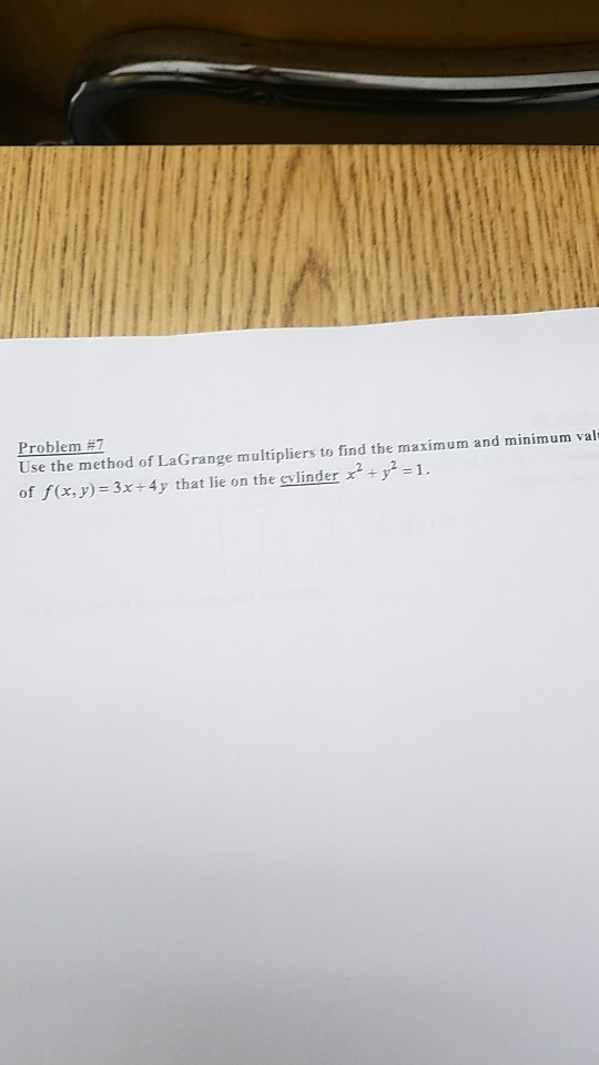 Solved Use the method of LaGrange multipliers to find the | Chegg.com Solved Use the method of LaGrange multipliers to find the | Chegg.com
