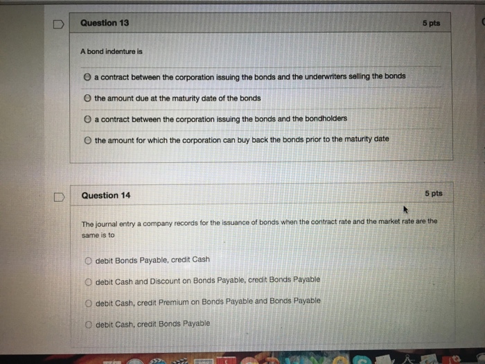 Solved A bond indenture is a contract between the | Chegg.com