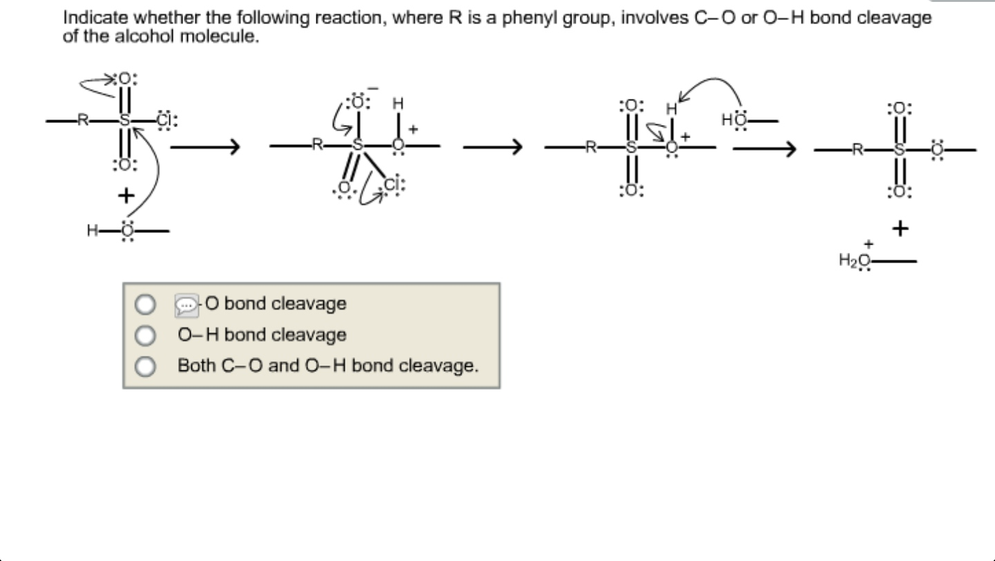Solved Indicate whether the following reaction, where R is a | Chegg.com