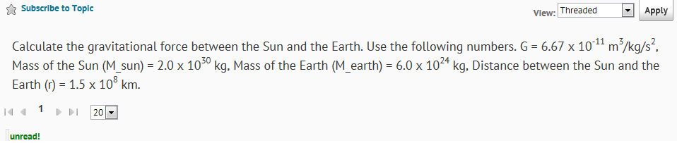 Solved Calculate The Gravitational Force Between The Sun And