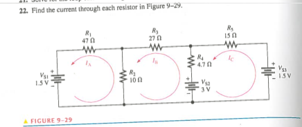 Solved Find the current through each resistor in Figure | Chegg.com