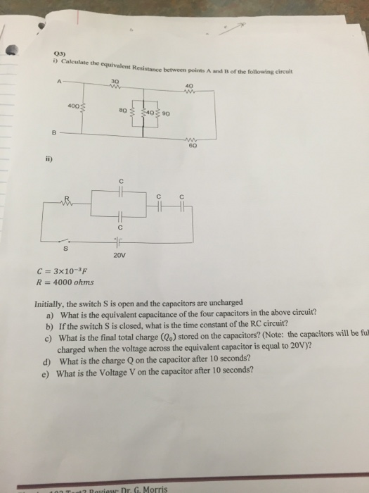 Solved Calculate the equivalent Resistance between points A | Chegg.com