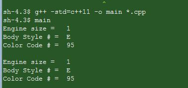 (Solved) - (Program) a. Construct a class named Car containing these ...