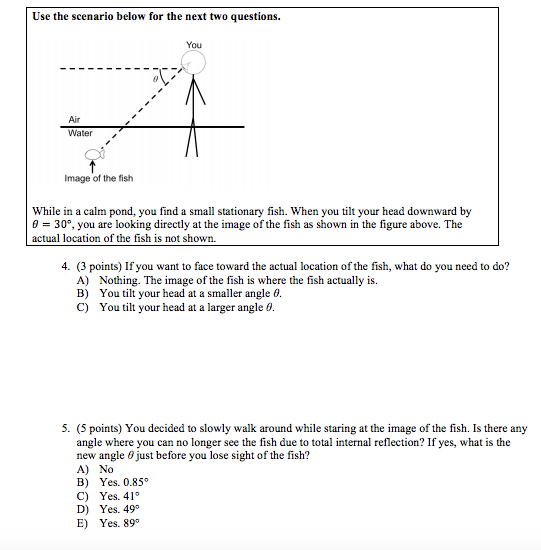 Solved Use the scenario below for the next two questions. | Chegg.com