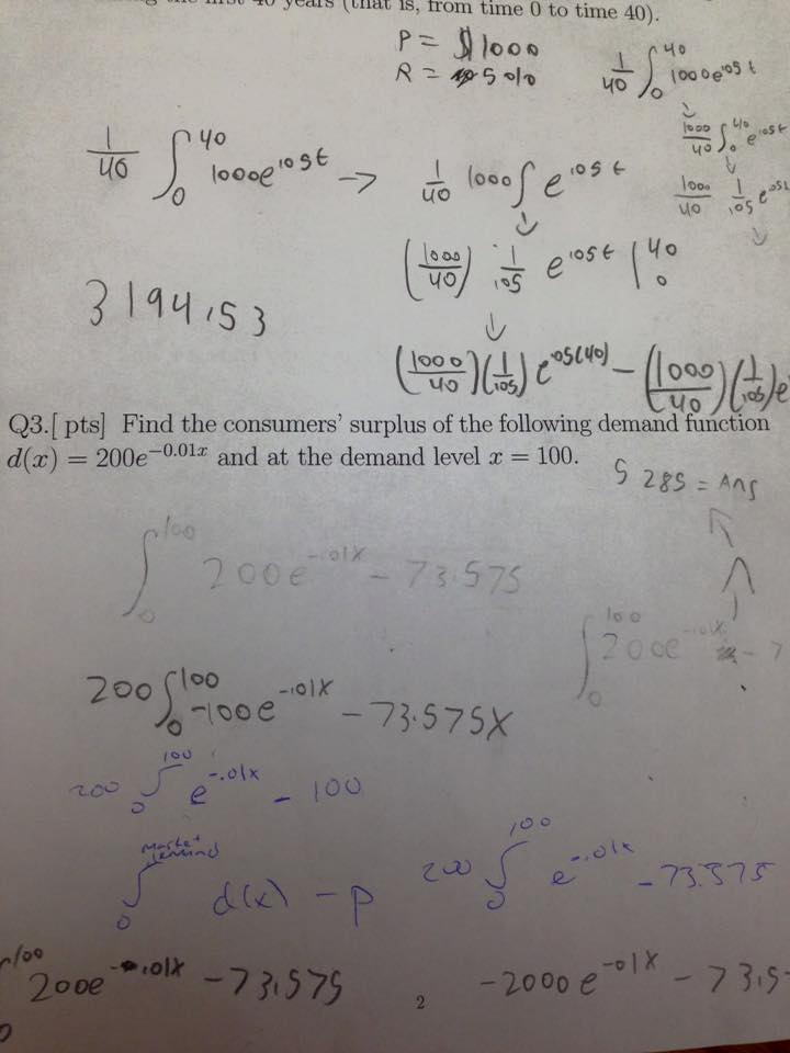 Solved Question 3. Find consumer surplus using demand | Chegg.com