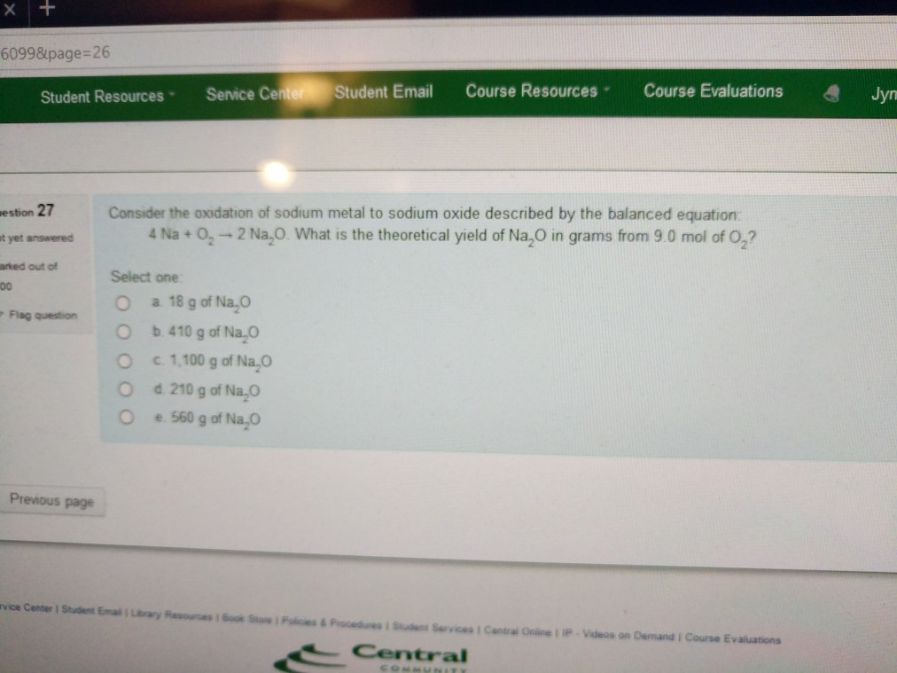 Solved 60998page 26 Student Resources , Service Center, | Chegg.com