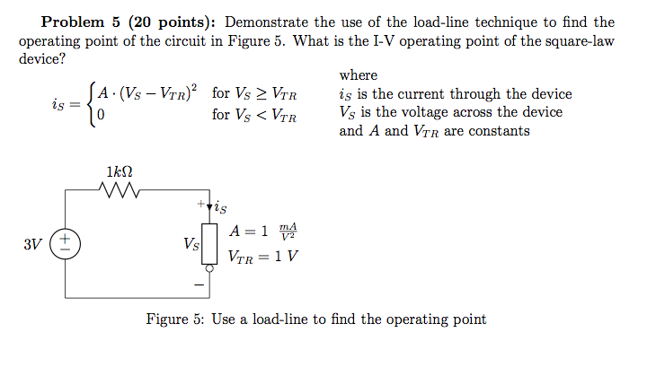 Solved Demonstrate the use of the load-line technique to | Chegg.com