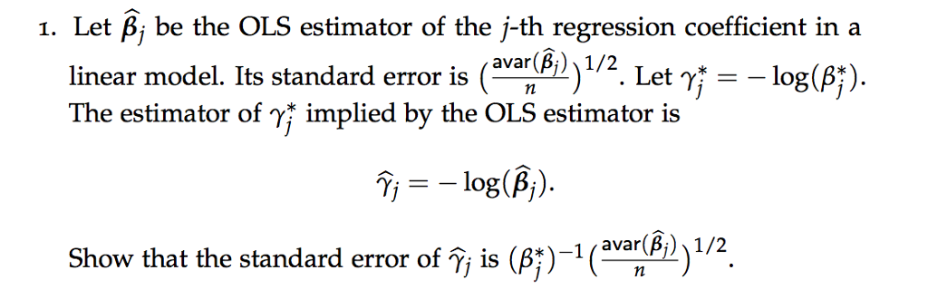 Let bet_j be the OLS estimator of the j-th regression | Chegg.com