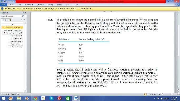 Solved The table below shows the normal boiling points of | Chegg.com