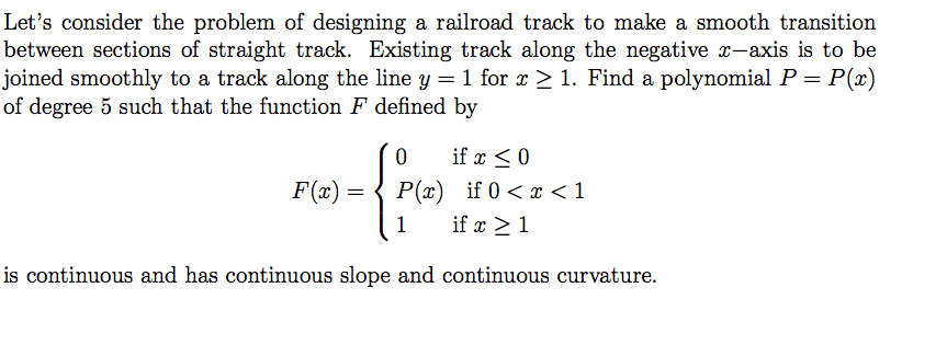 Solved Let's consider the problem of designing a railroad | Chegg.com
