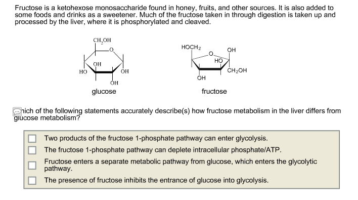 Solved Fructose is a ketohexose monosaccharide found in | Chegg.com