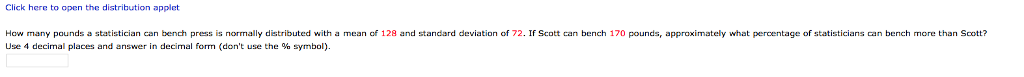 Solved Click here to open the distribution applet How many | Chegg.com
