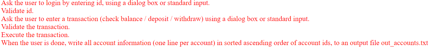Solved I Need Help Creating A Gui For This Bank Program That