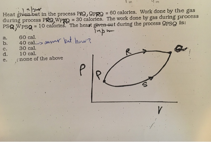 Solved Heat given out in the process PRQ, QPRQ = 60 | Chegg.com