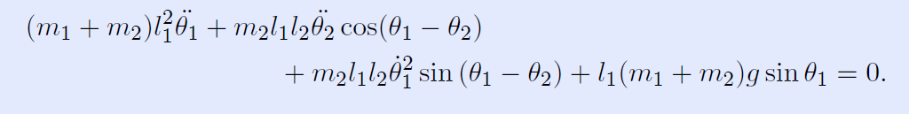 Solved Consider the double pendulum shown below the | Chegg.com