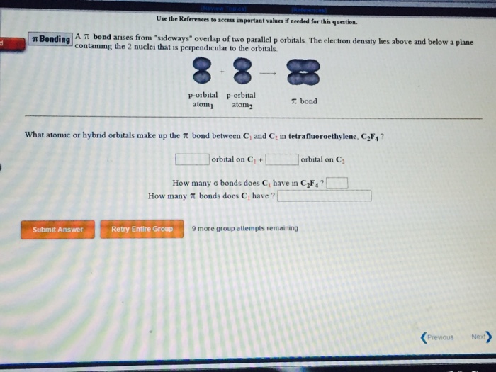 Solved A pi bond arises from 'sideways overlap of two | Chegg.com