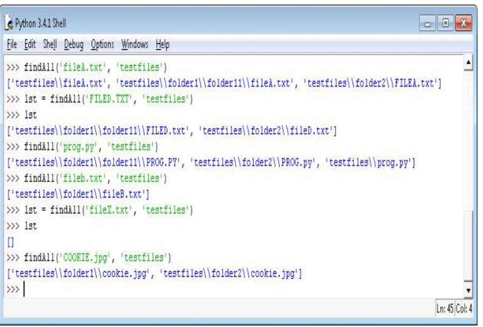 Implement A Recursive Function Findall That Takes