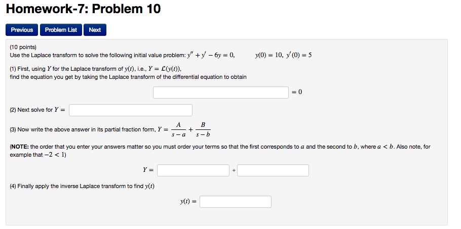 Solved Homework-7: Problem 10 Previous Problem List Next (10 | Chegg.com