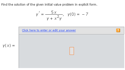 Solved Find the solution of the given initial value problem | Chegg.com