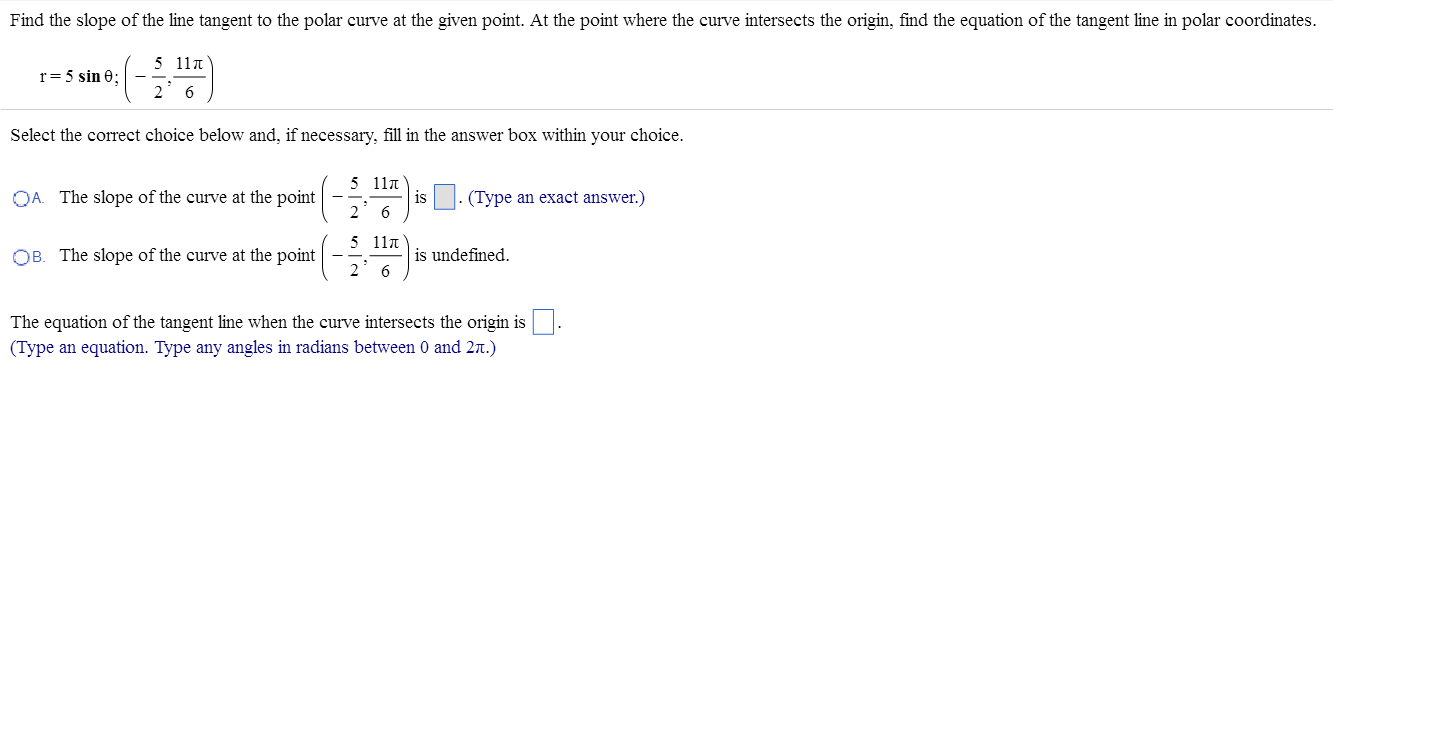 Solved Find The Slope Of The Line Tangent To The Polar Curve Chegg solved-find-the-slope-of-the-line-tangent-to-the-polar-curve-chegg