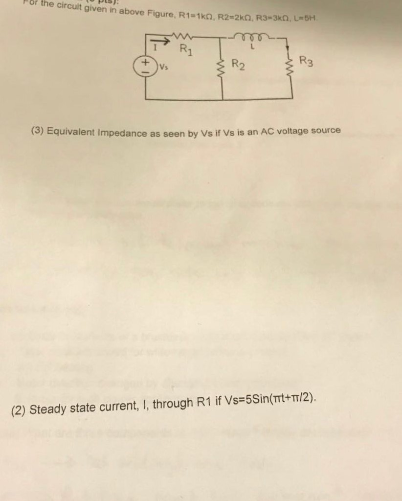 e circuit given in above Figure, R1=1k0. R2=2Ko, | Chegg.com