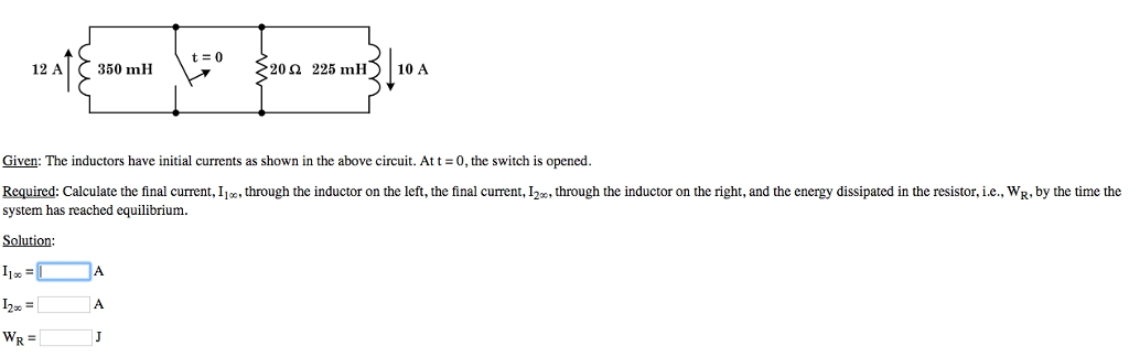 Solved Calculate the final current, I1?, through the | Chegg.com
