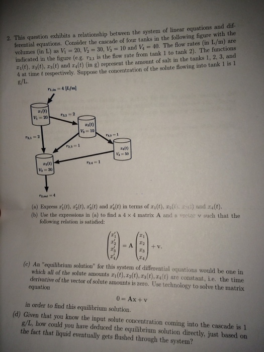 Solved Help with calculus question- flow of rate. | Chegg.com