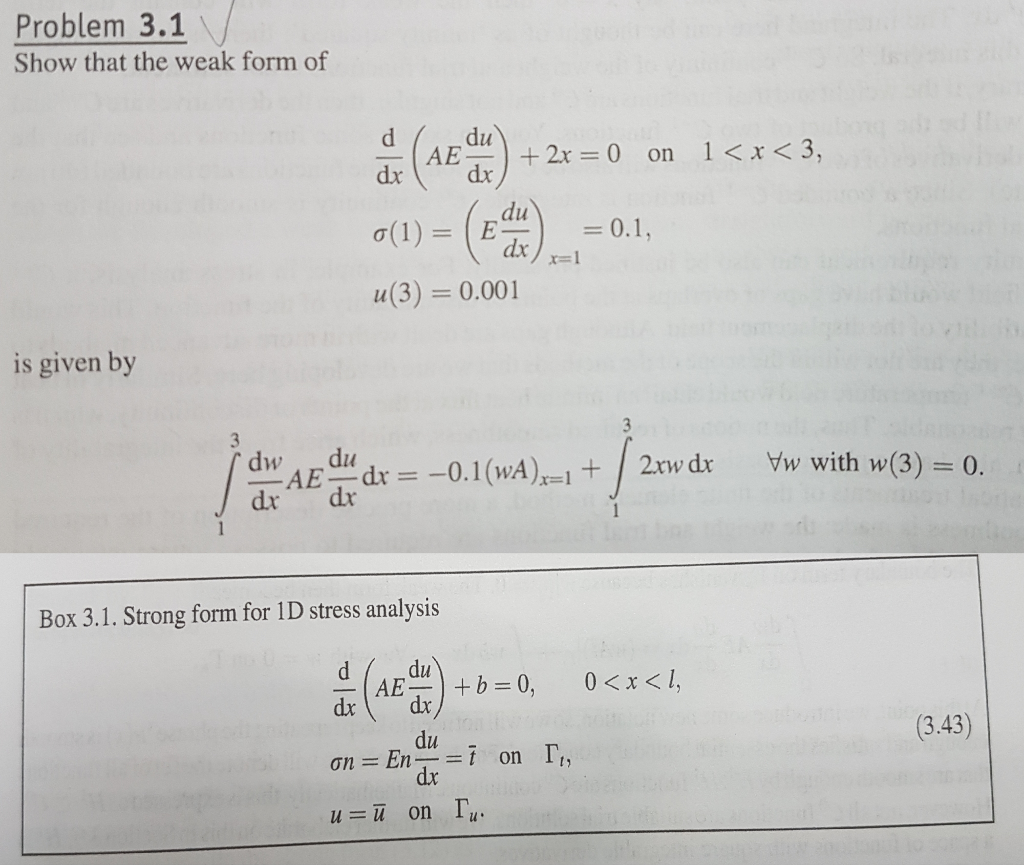 Problem 3.10 、 Consider an elastic bar in Figure 3.2. | Chegg.com