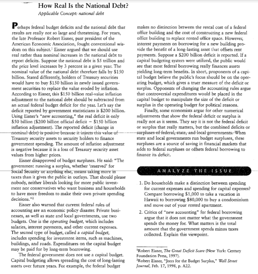 Solved Do households make a distinction between spending for | Chegg.com