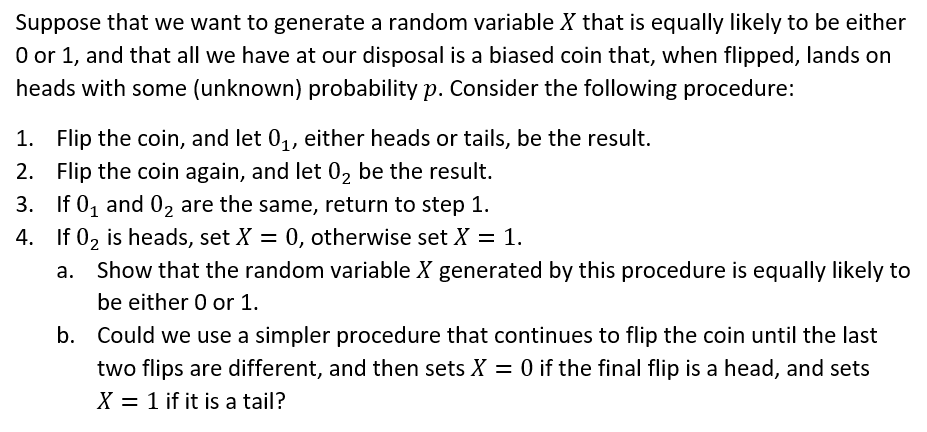 Solved Suppose that we want to generate a random variable X | Chegg.com