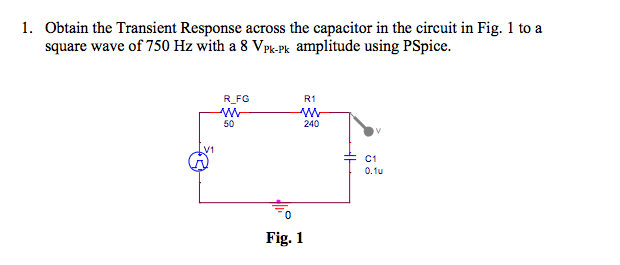 Solved 1. Obtain the Transient Response across the capacitor | Chegg.com